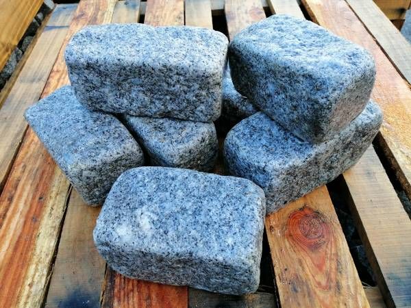 Buy Light Grey Natural Split Granite Setts | Shop